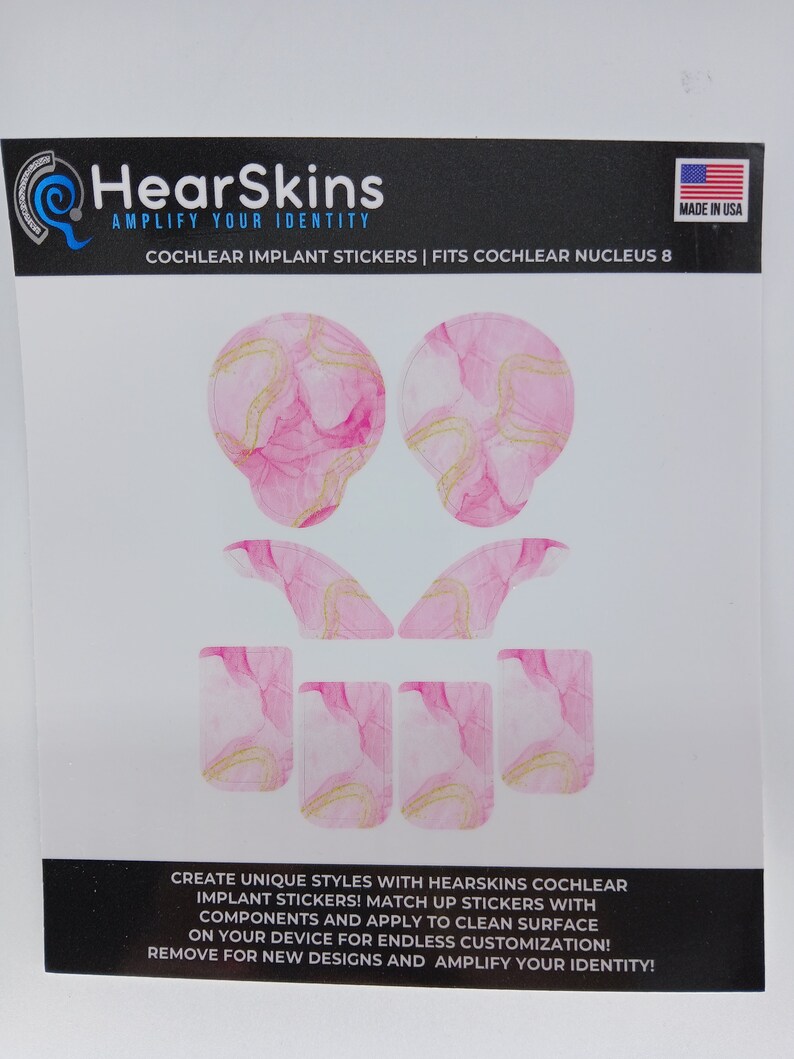 Hearskins Cochlear Nucleus 7 or 8 Skins Stickers Cochlear Implant ...