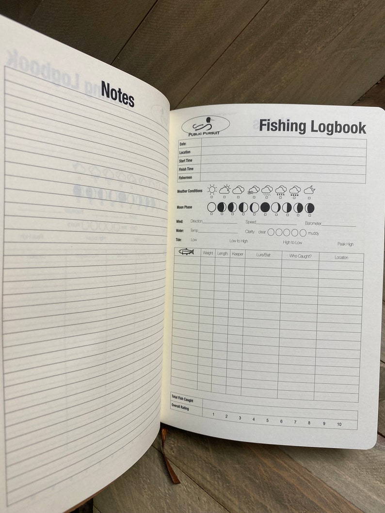 Fishing Journal - Etsy