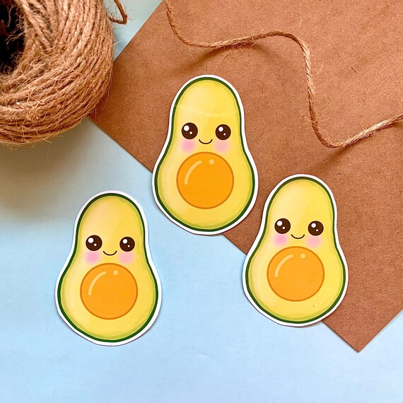 Avacado Sticker Food Sticker Cute Sticker Guac - Etsy