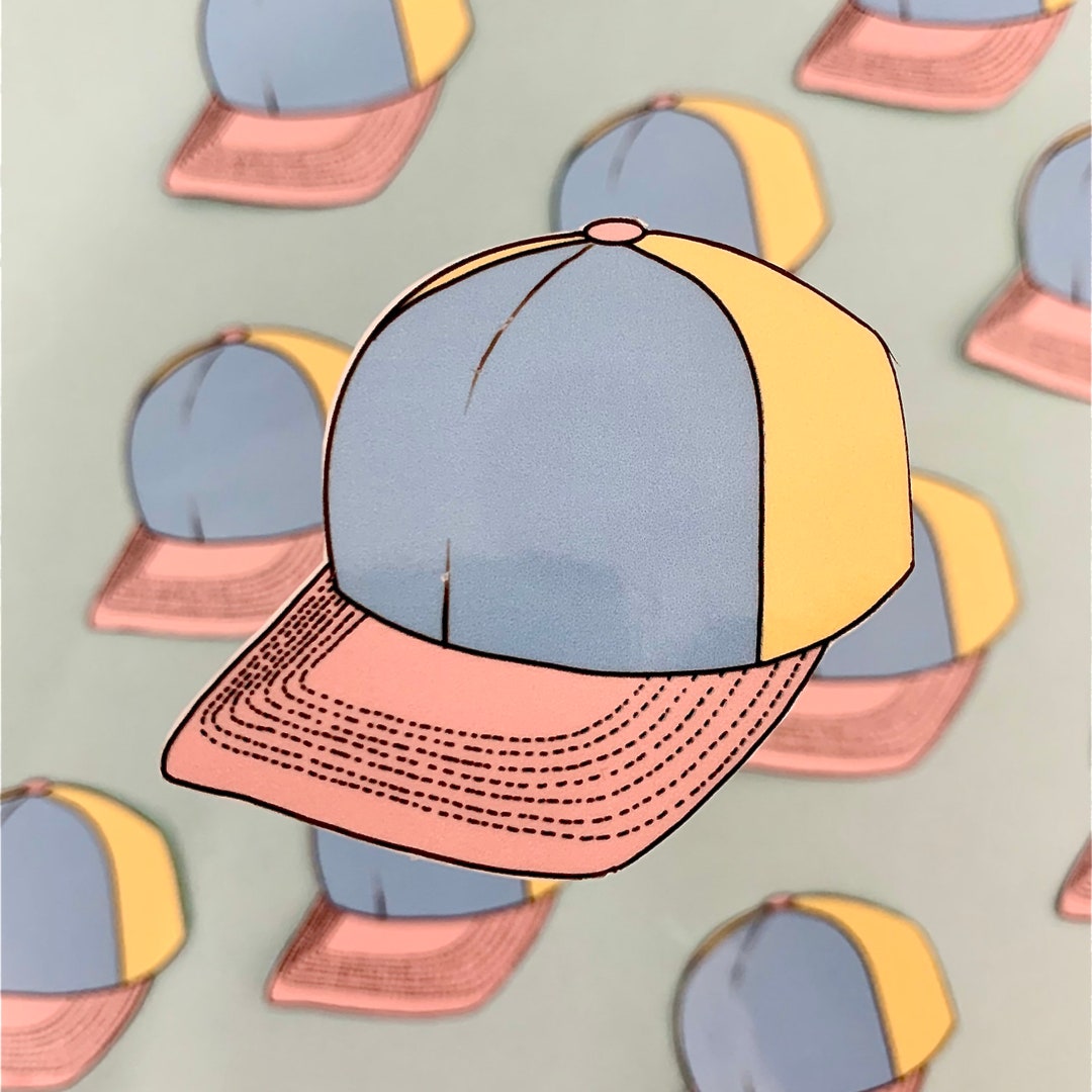 Multi Color Hat Sticker Hat Sticker Baseball Cap Sticker Sport Sticker ...