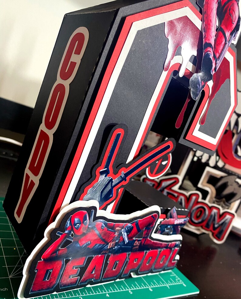 DEADPOOL 3D LETTER - Etsy