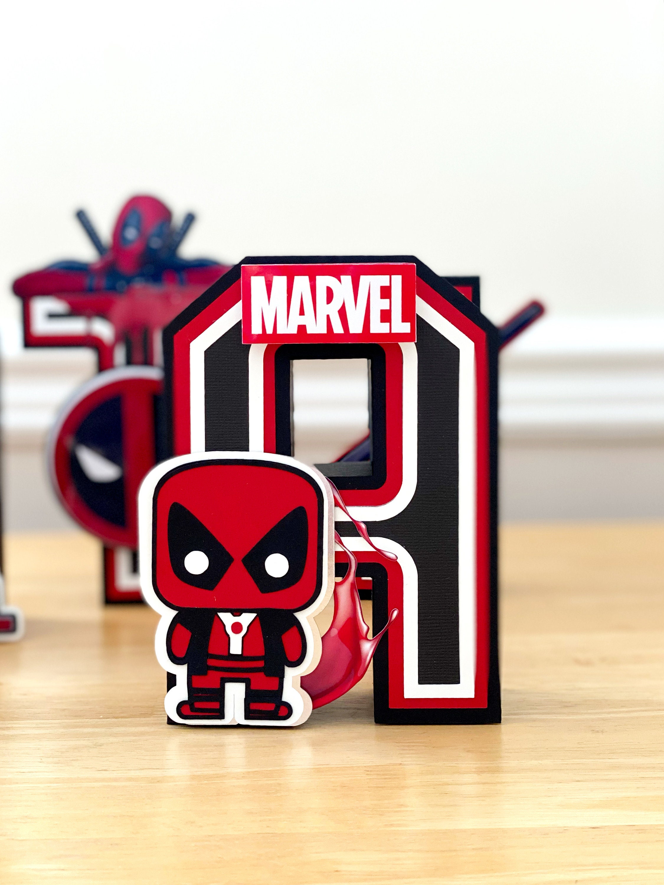 DEADPOOL 3D LETTER - Etsy