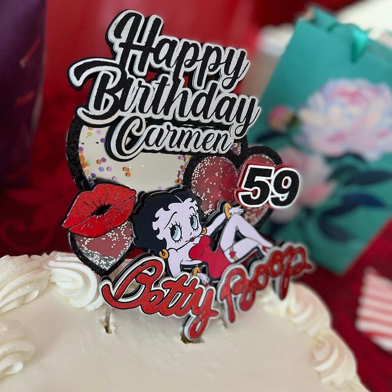 Betty Boop Cake Topper Multi Layers - Etsy