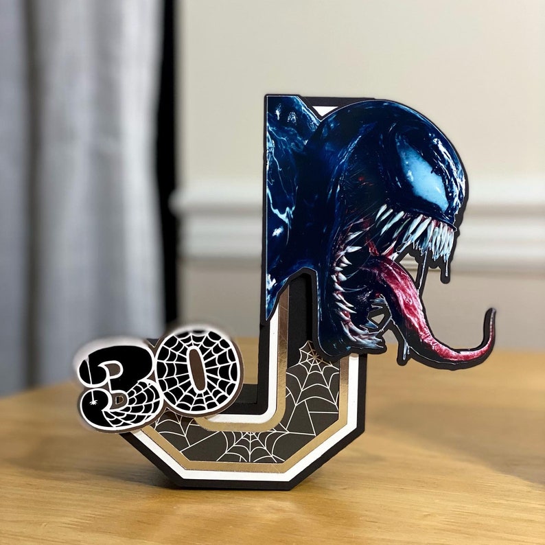 VENOM 3D LETTER - Etsy