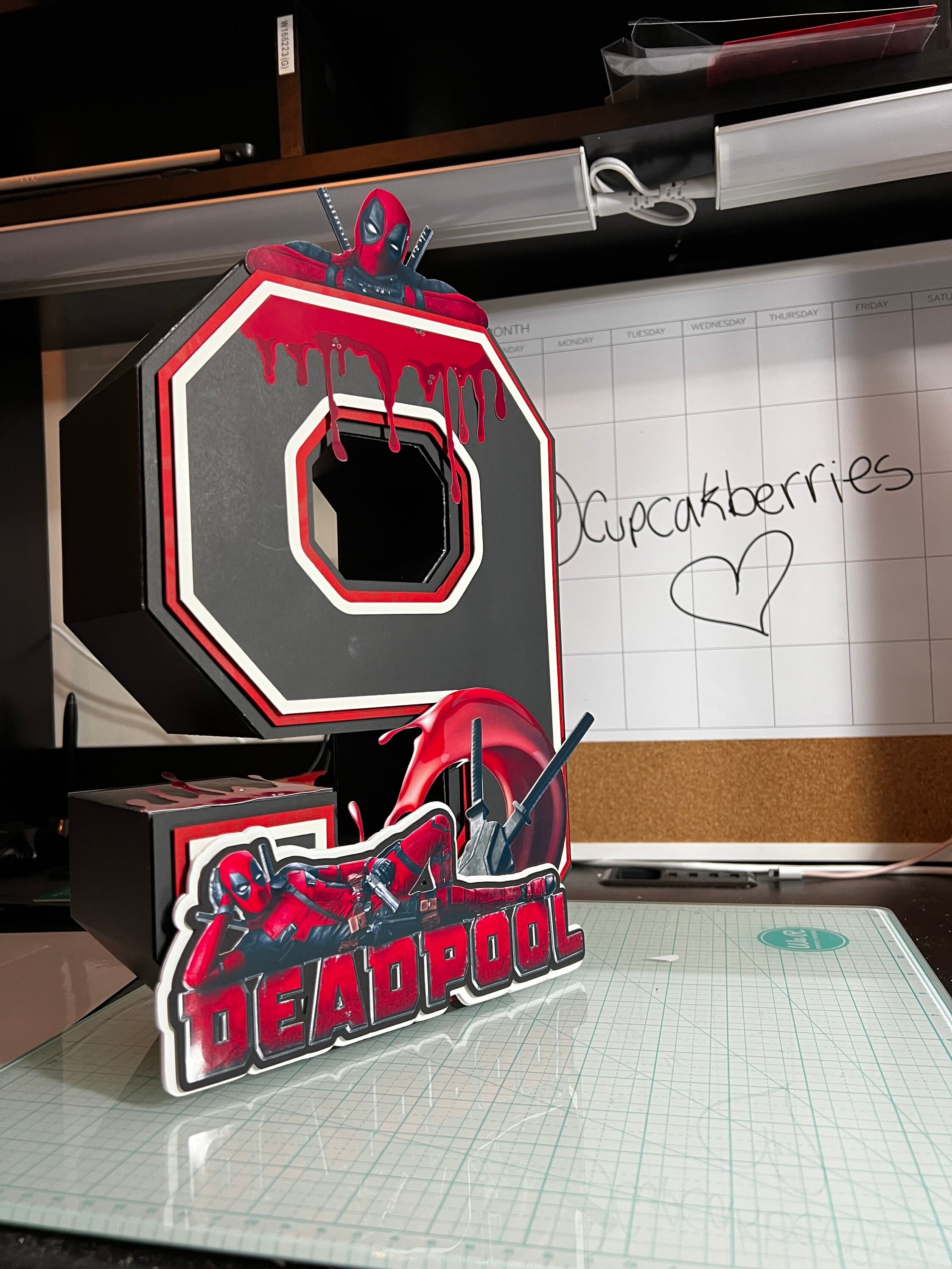 DEADPOOL 3D LETTER - Etsy