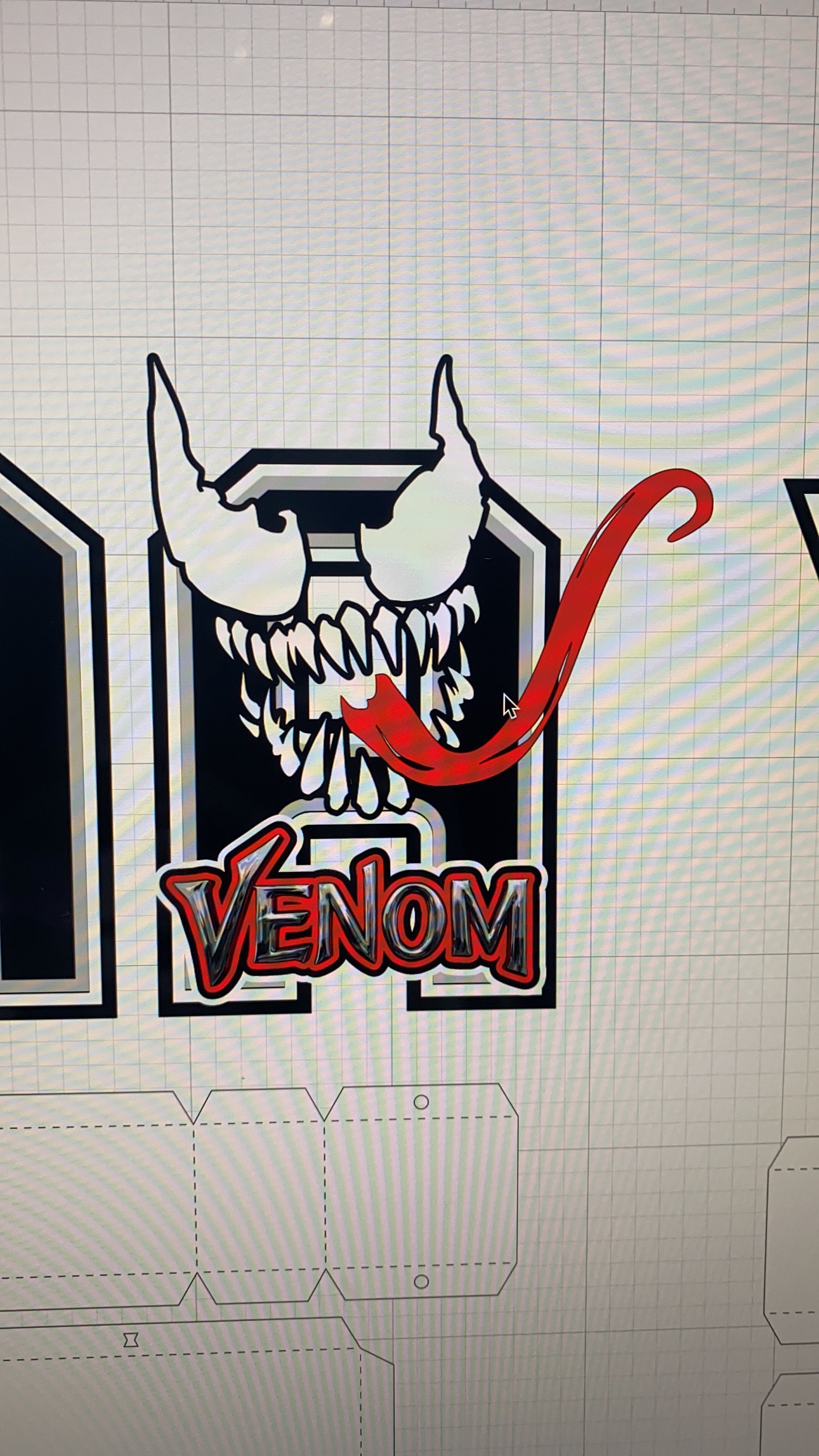VENOM 3D LETTER - Etsy