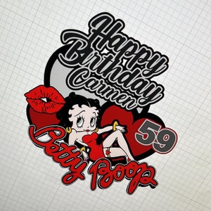 Betty Boop Cake Topper Multi Layers - Etsy