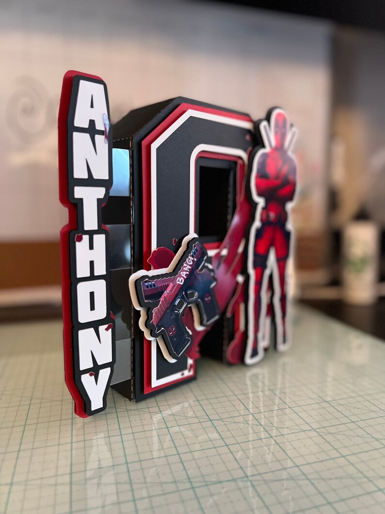Deadpool 3D Letter With Name - Etsy