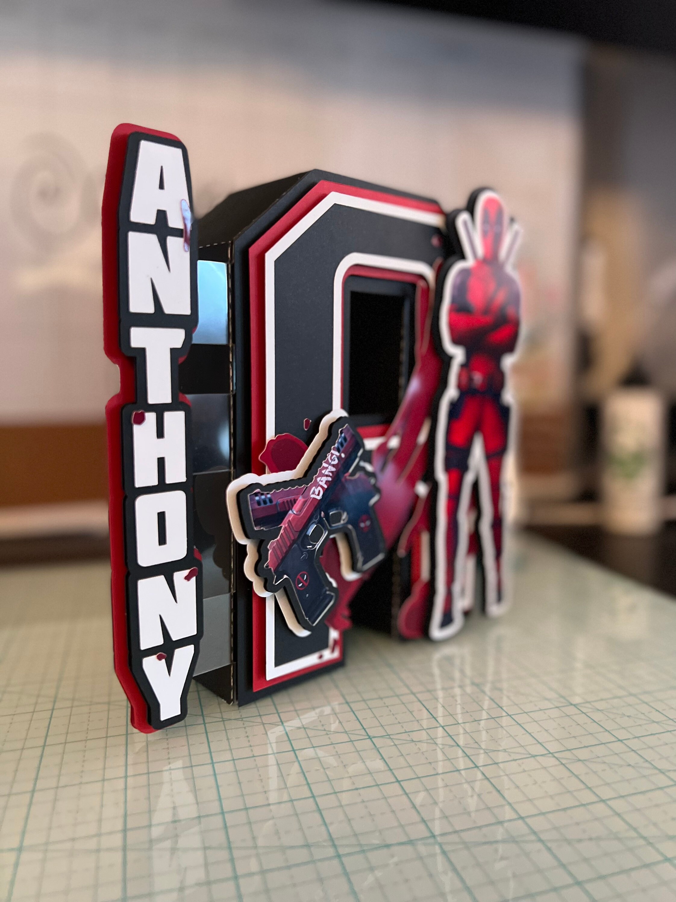 Deadpool 3D Letter With Name - Etsy
