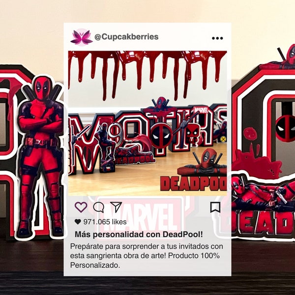 Deadpool Party Supplies - Etsy