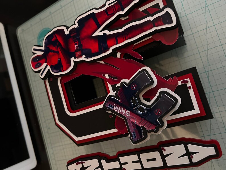 Deadpool 3D Letter with name - Etsy México