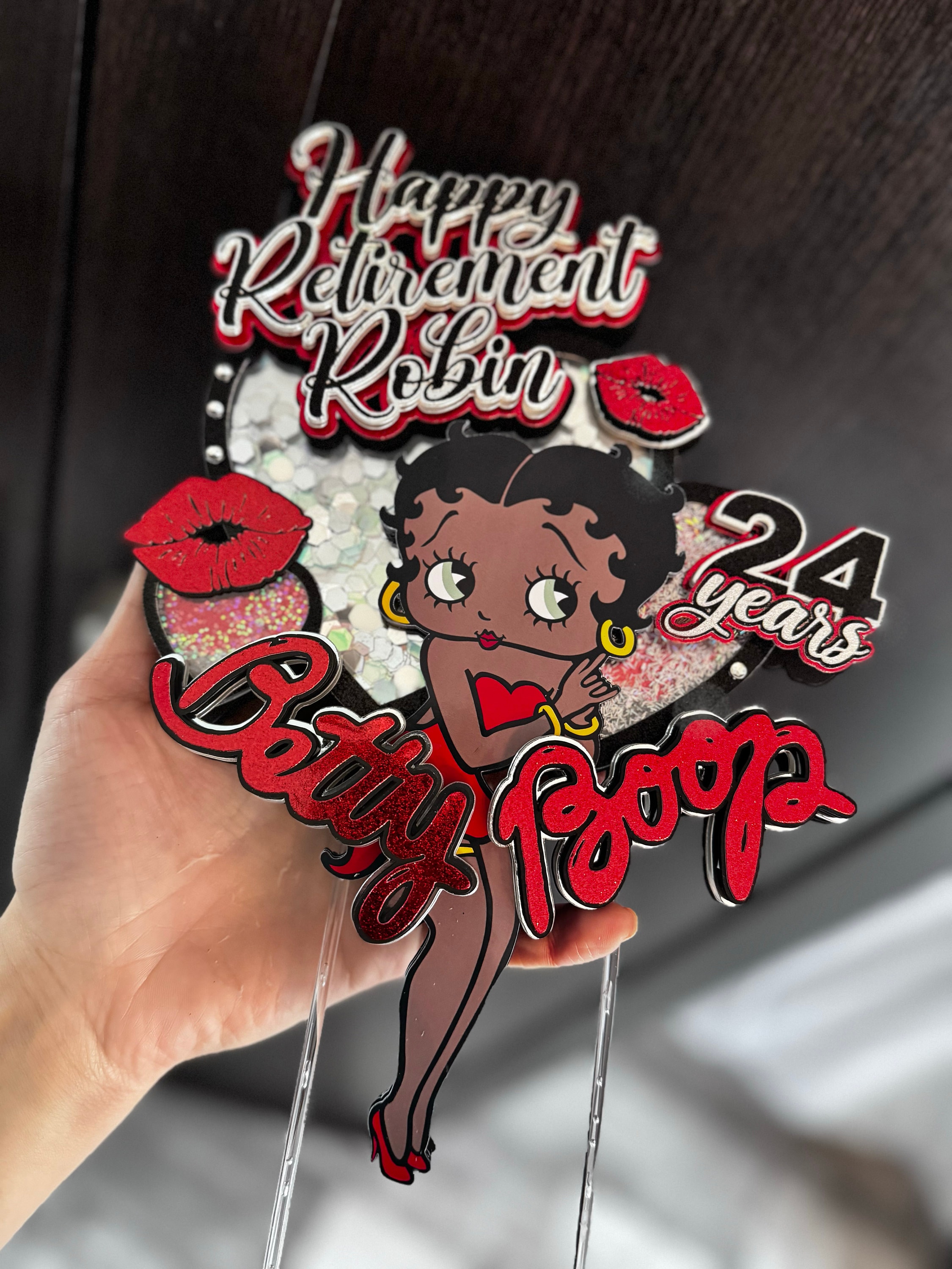Betty Boop Cake Topper Multi Layers - Etsy