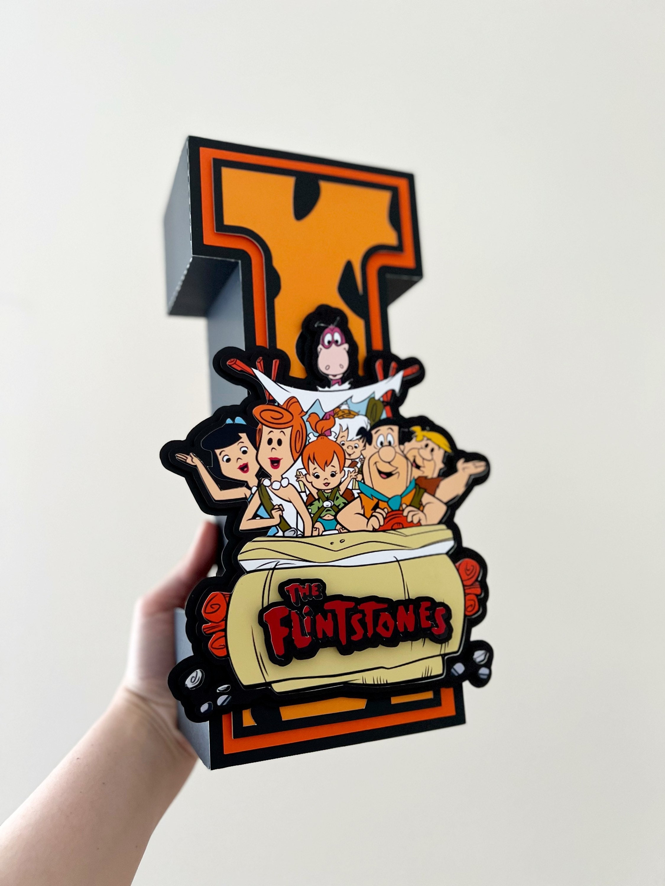 The Flintstones 3D Letters flintstones - Etsy
