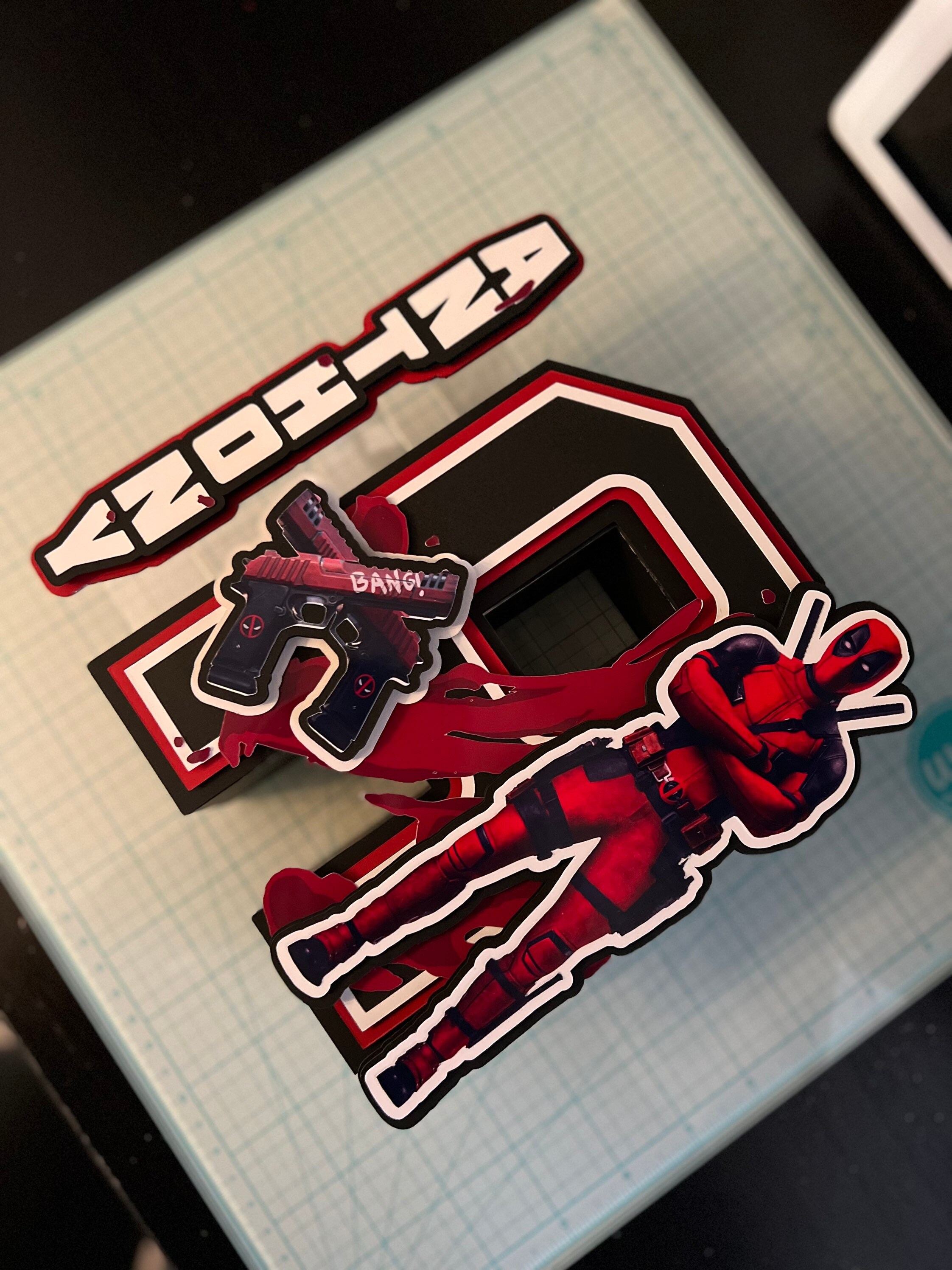 Deadpool 3D Letter With Name - Etsy