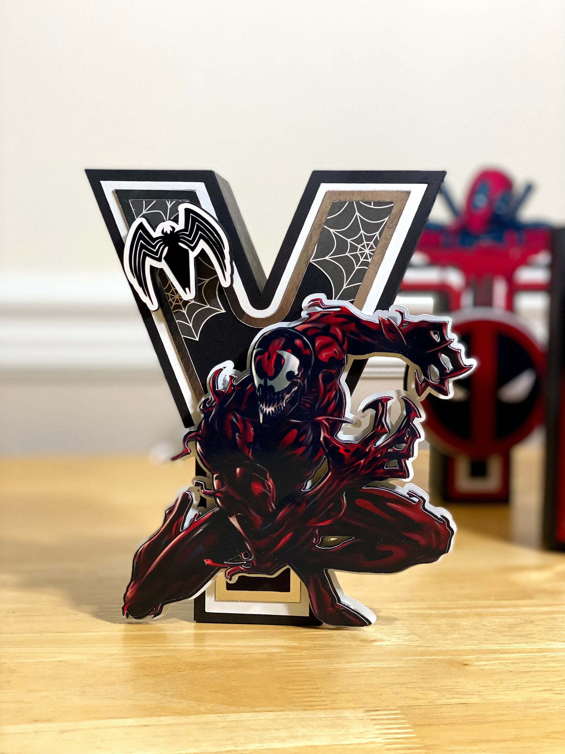VENOM 3D LETTER - Etsy