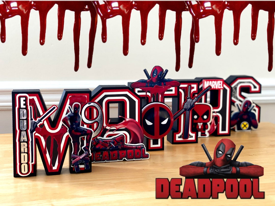 DEADPOOL 3D LETTER - Etsy