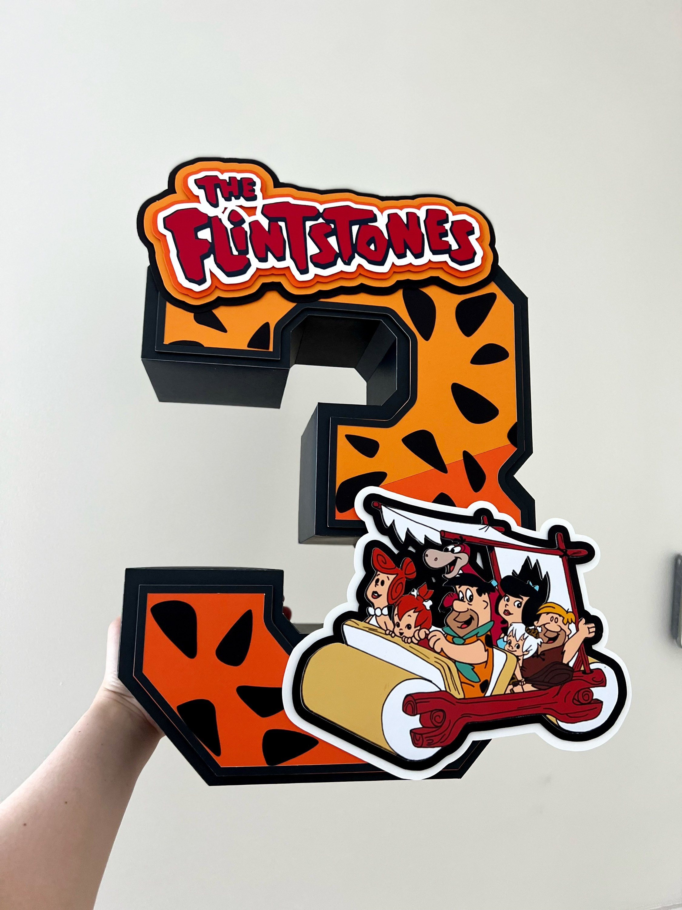 The Flintstones 3D Letters flintstones - Etsy
