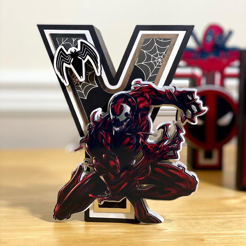 VENOM 3D LETTER - Etsy