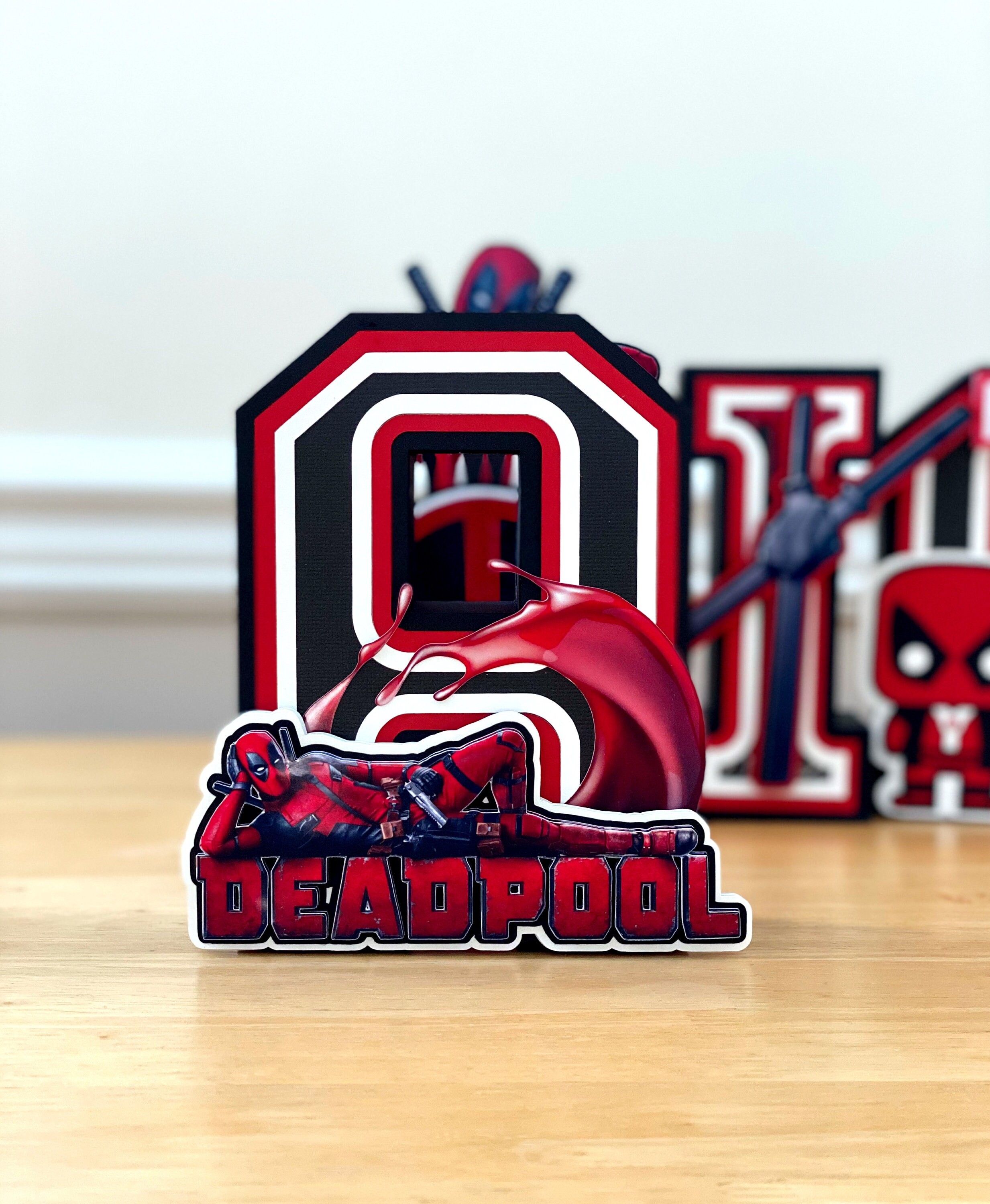 DEADPOOL 3D LETTER - Etsy