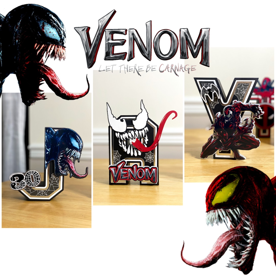 VENOM 3D LETTER - Etsy