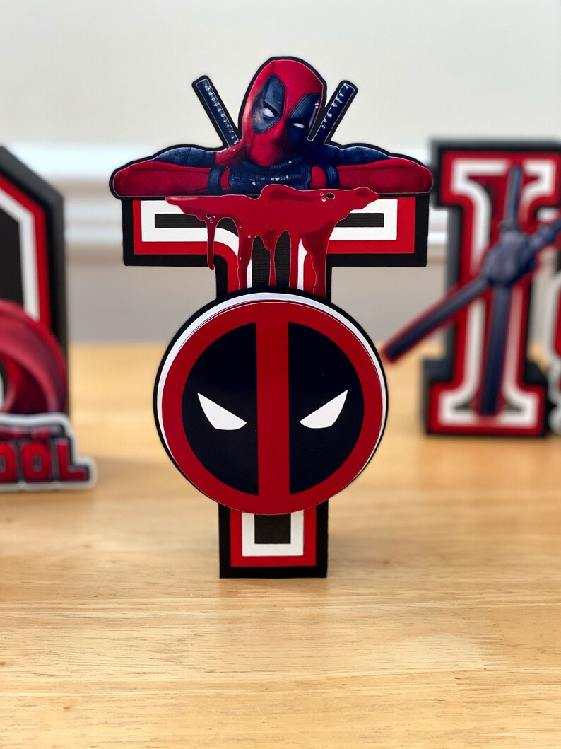 DEADPOOL 3D LETTER - Etsy