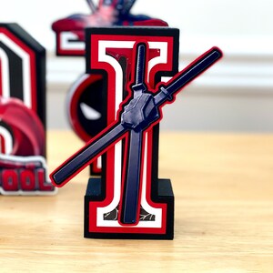 DEADPOOL 3D LETTER | Etsy