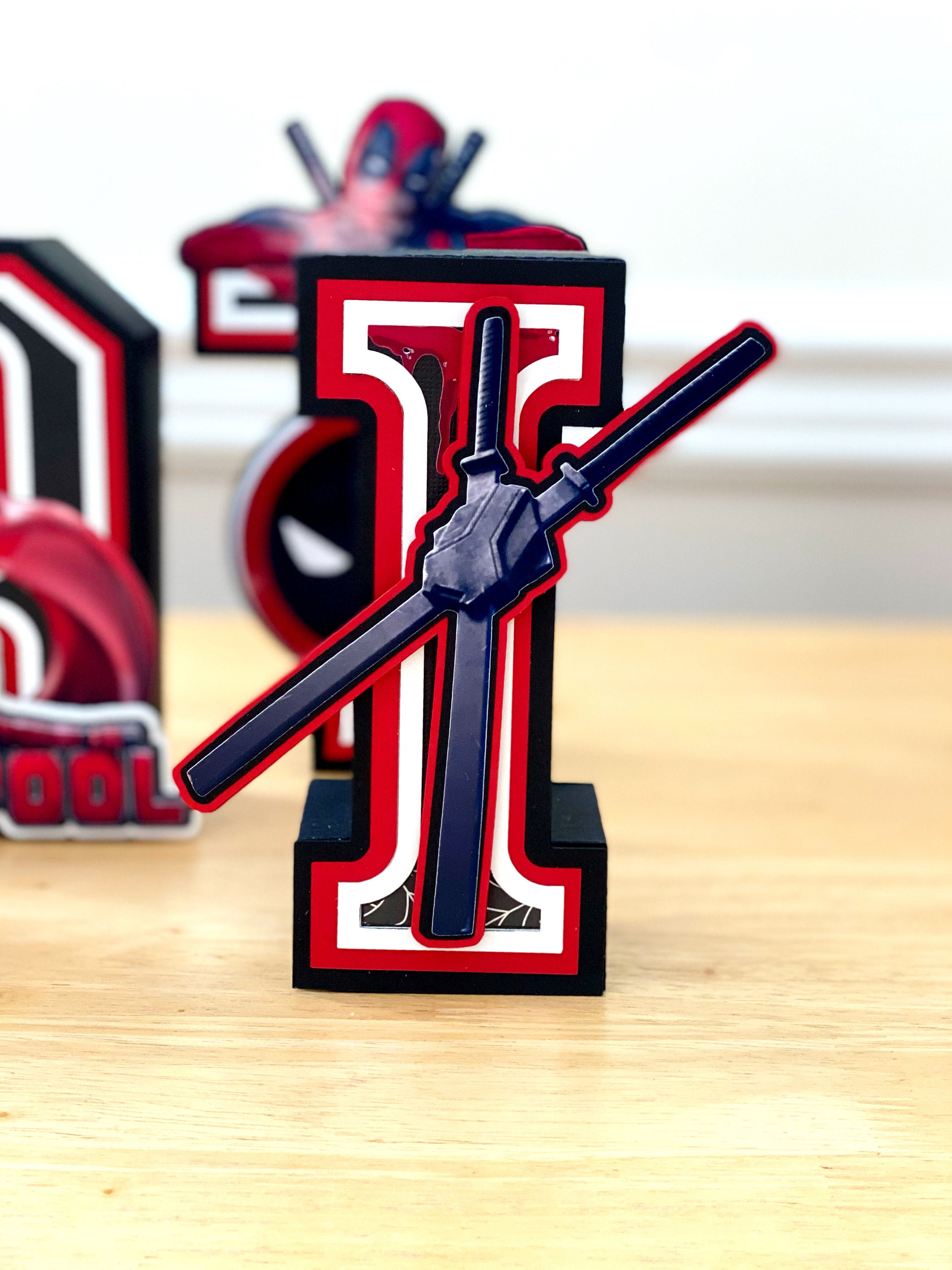 DEADPOOL 3D LETTER - Etsy