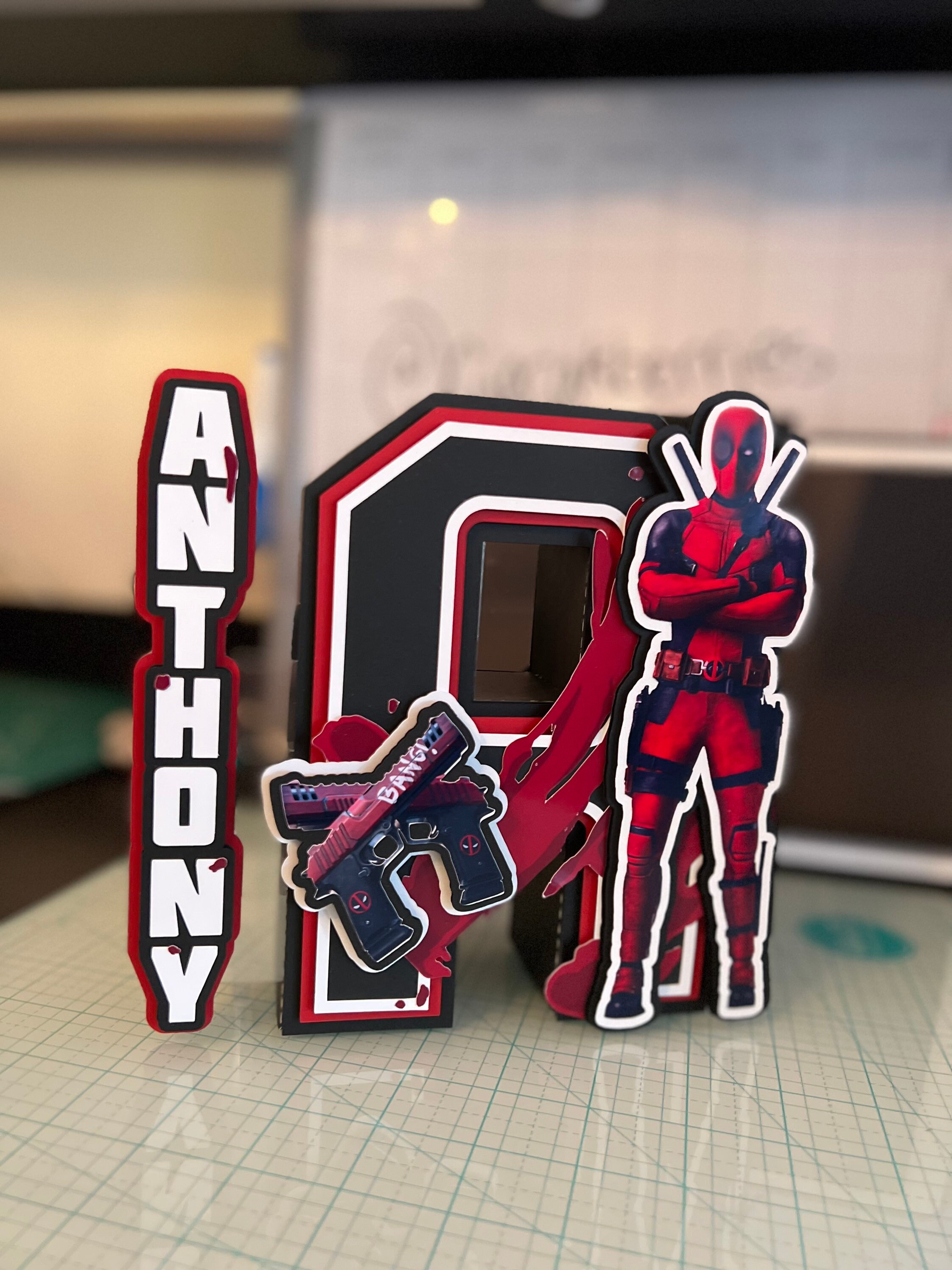 Deadpool 3D Letter With Name - Etsy