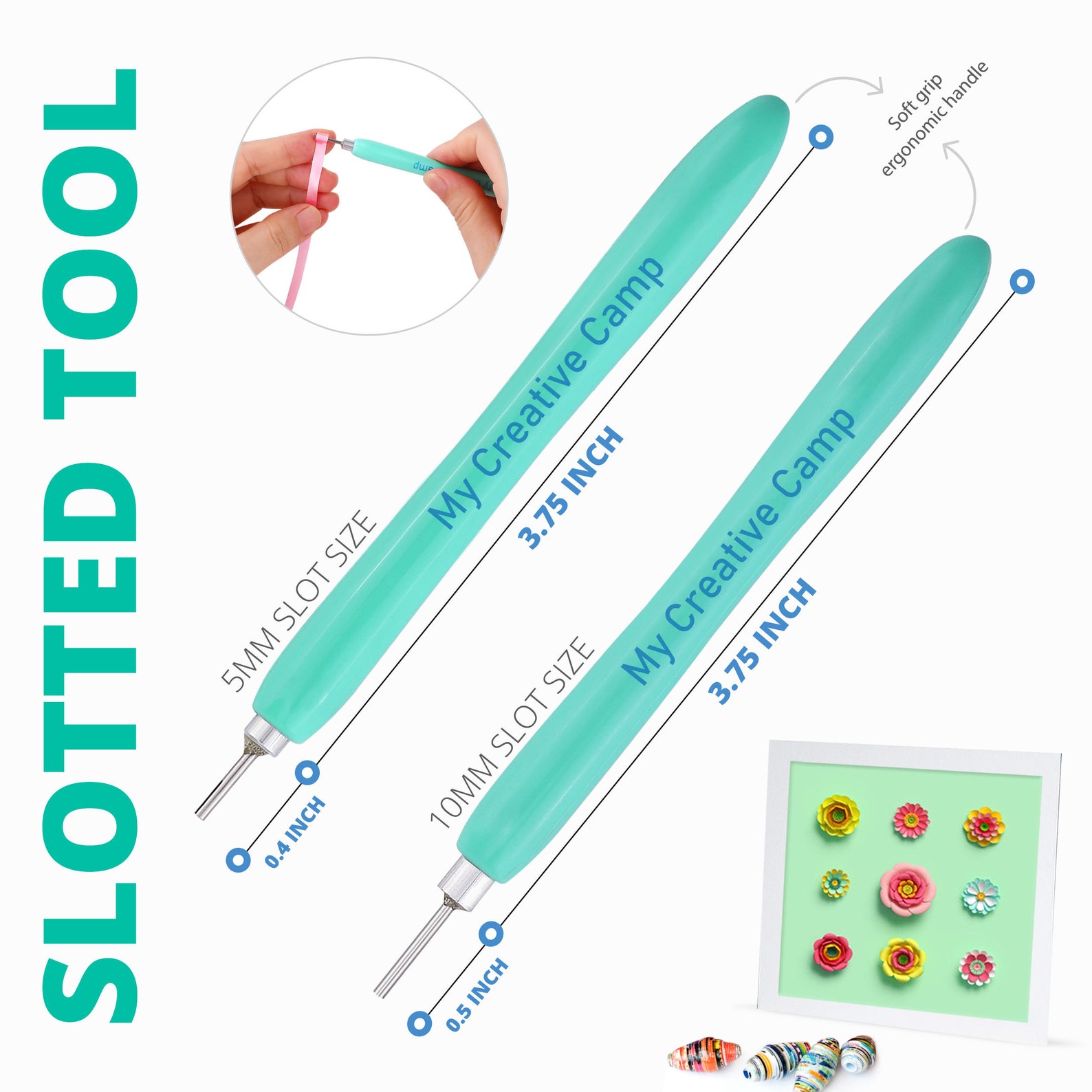 Paper Quilling Tools Set 4 Pack 2 Slotted Tools Needle - Etsy