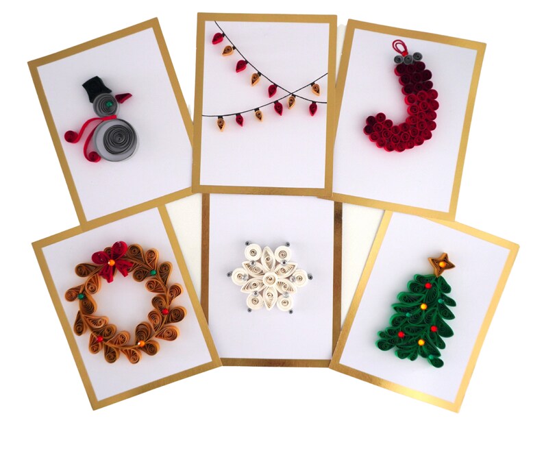 Holiday Card Quilling Kit - DIY Beginner Paper Quilling Craft Kit for ...