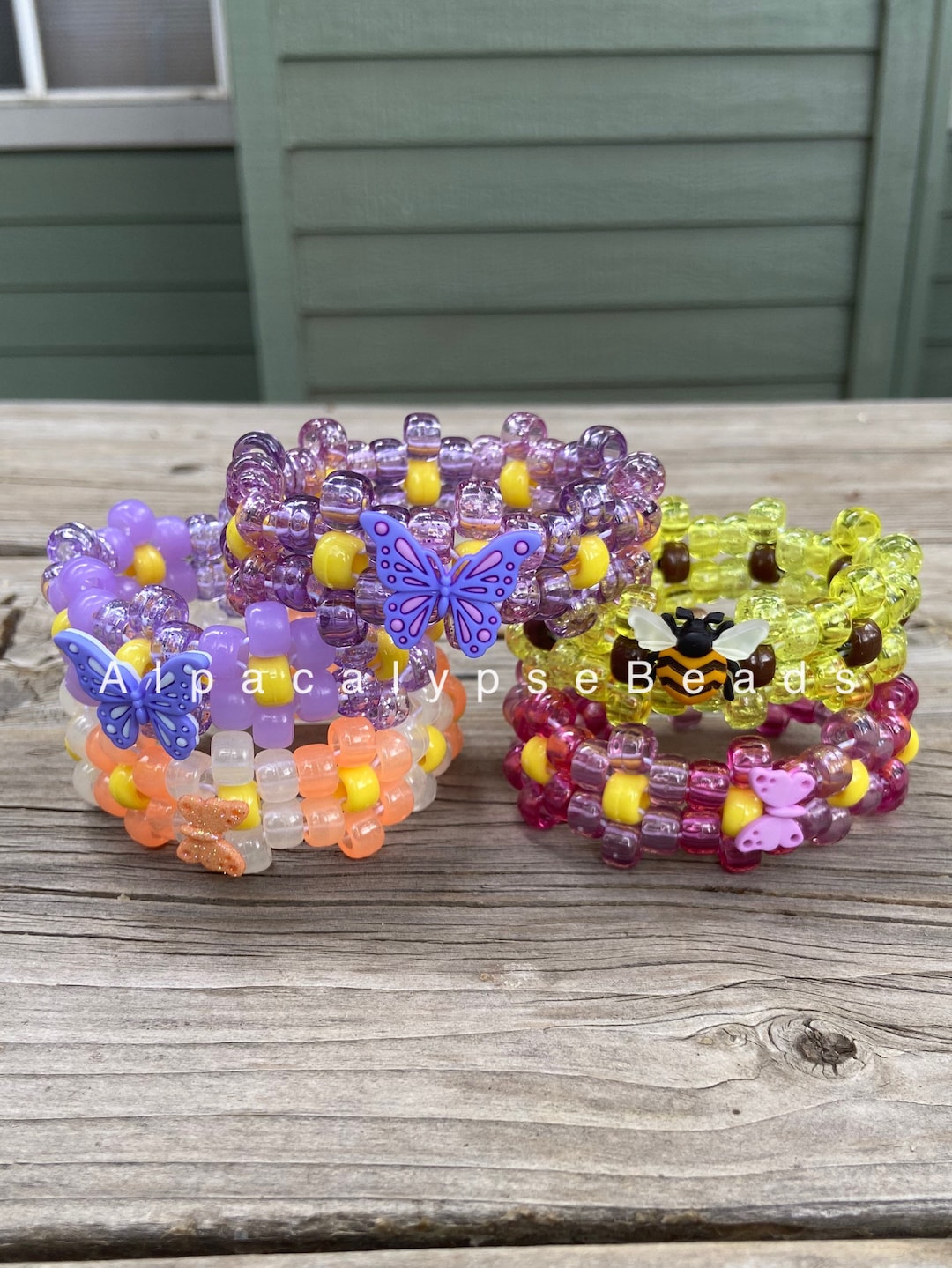 Flower Kandi Cuffs - Etsy