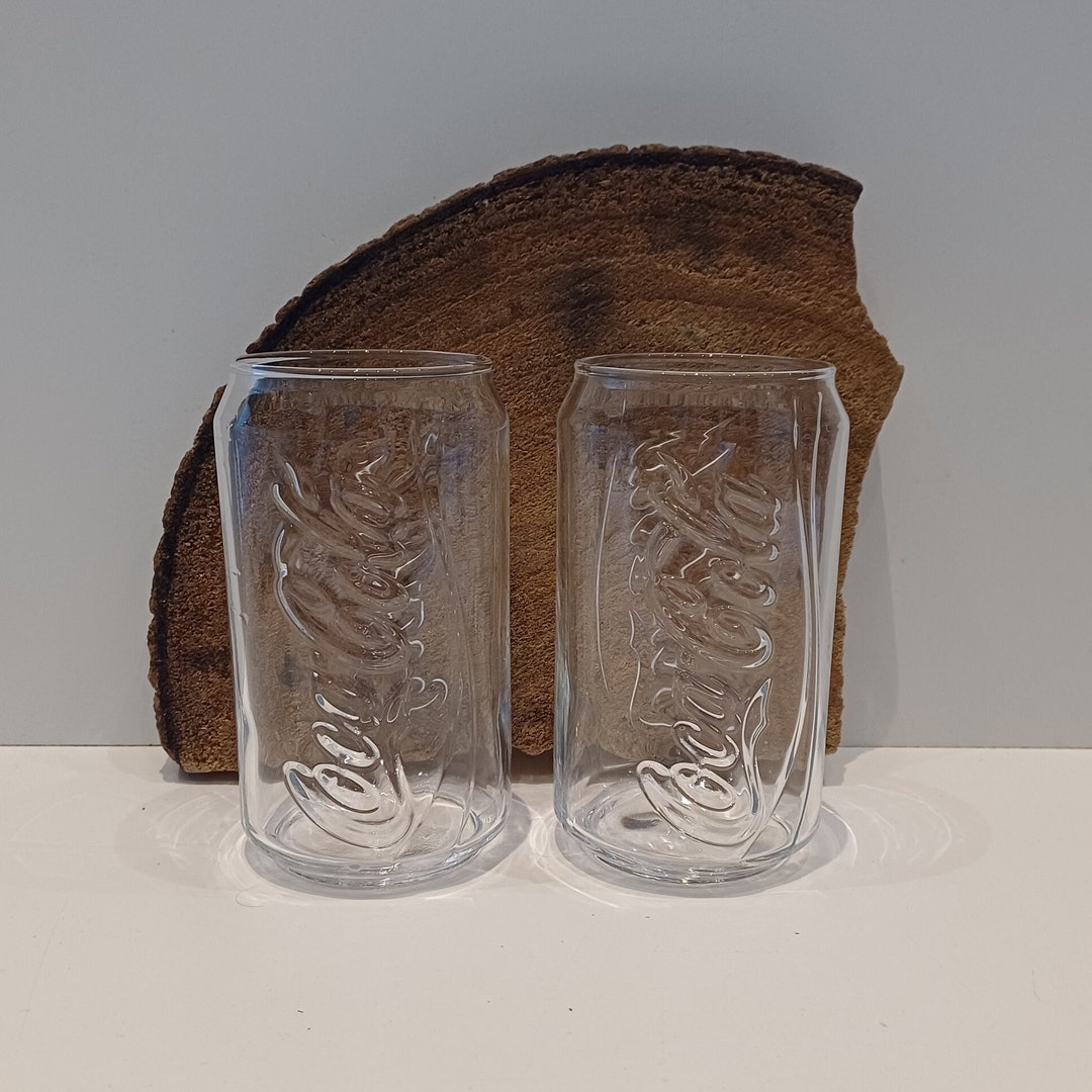 Coca-cola, Coca-cola 'can' Glasses, Set of Two Clear Glasses ...