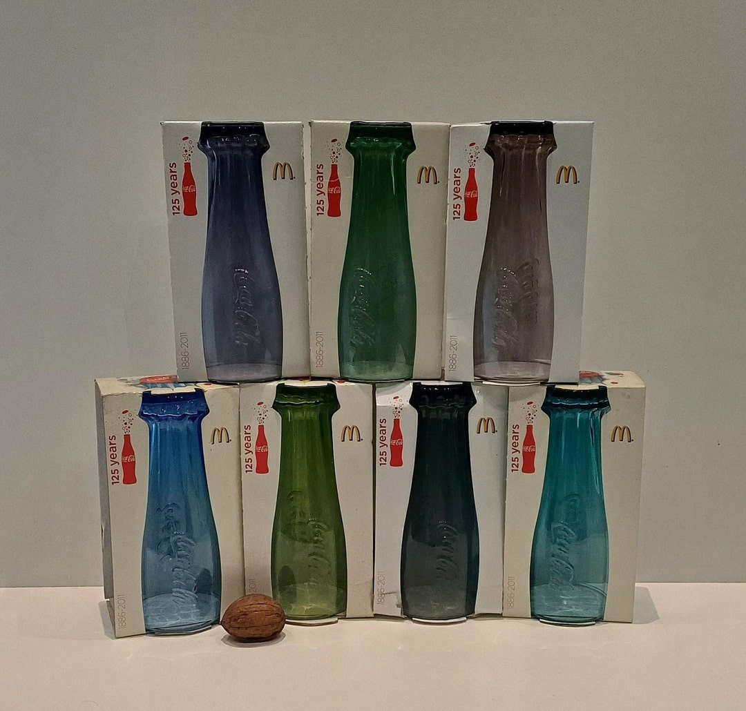 Coca-cola, Unique Set of Seven New and Different Colored 'up Side Down ...