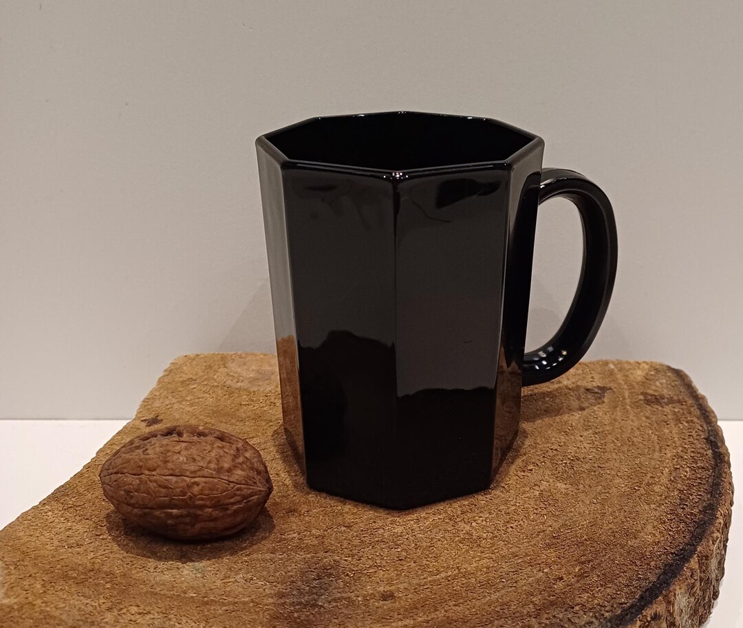 Arcoroc - France, a Large Black Coffee Mug, Cappuccino Mug, Model ...