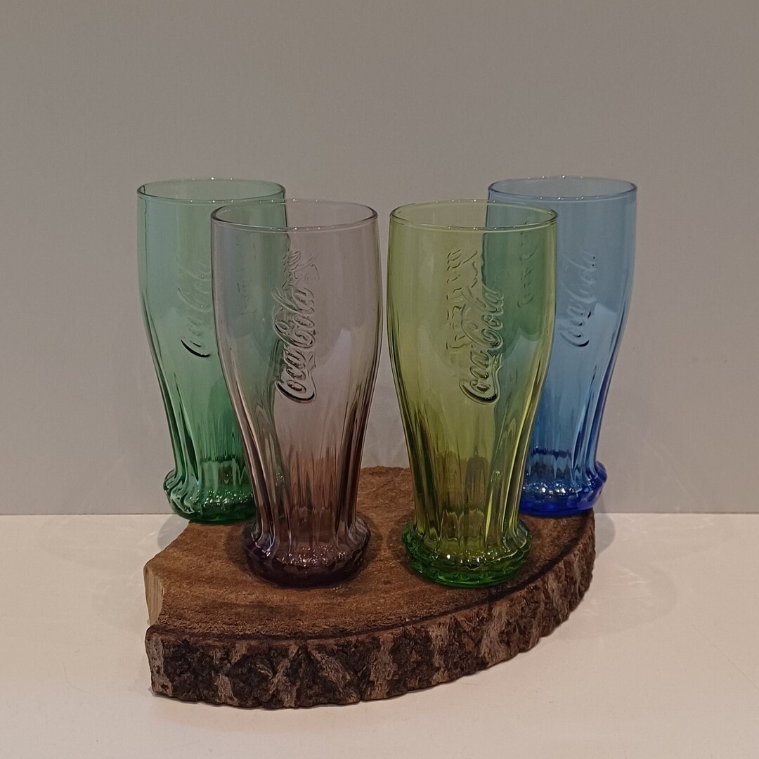 Coca-cola, Set of Two, Three or Four Beautiful Glasses, Resembling an ...