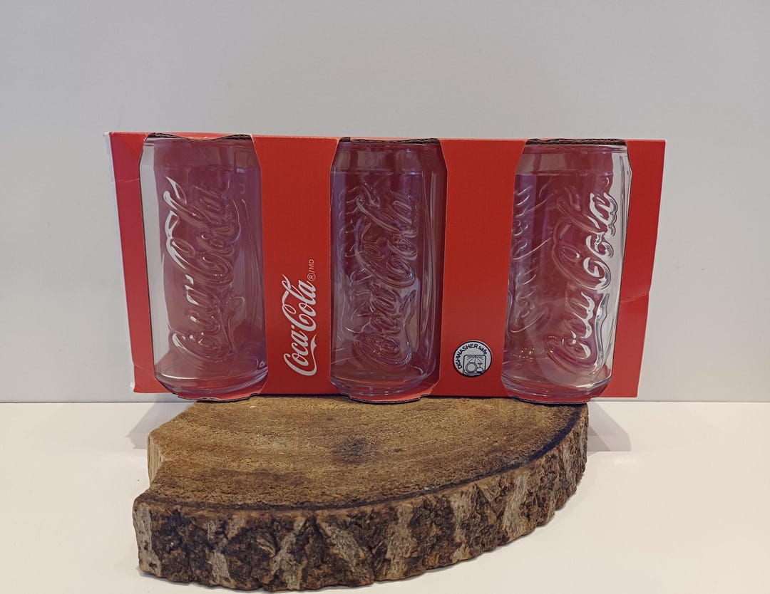 Coca-cola, Three New 'can' Glasses, Resembling a Coca Cola Can ...