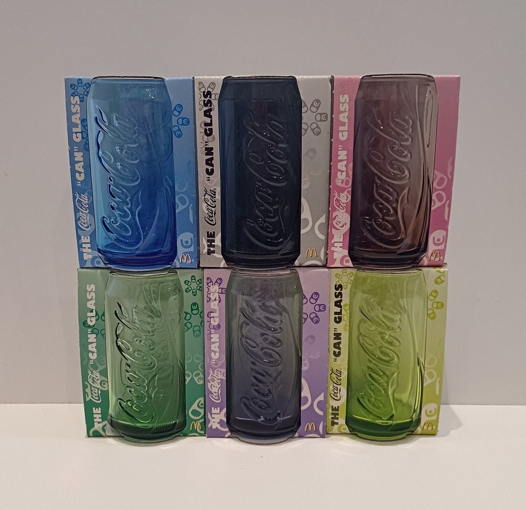 Coca-cola, a Unique and Complete Set of Six New! Beautiful, Clear Coca ...