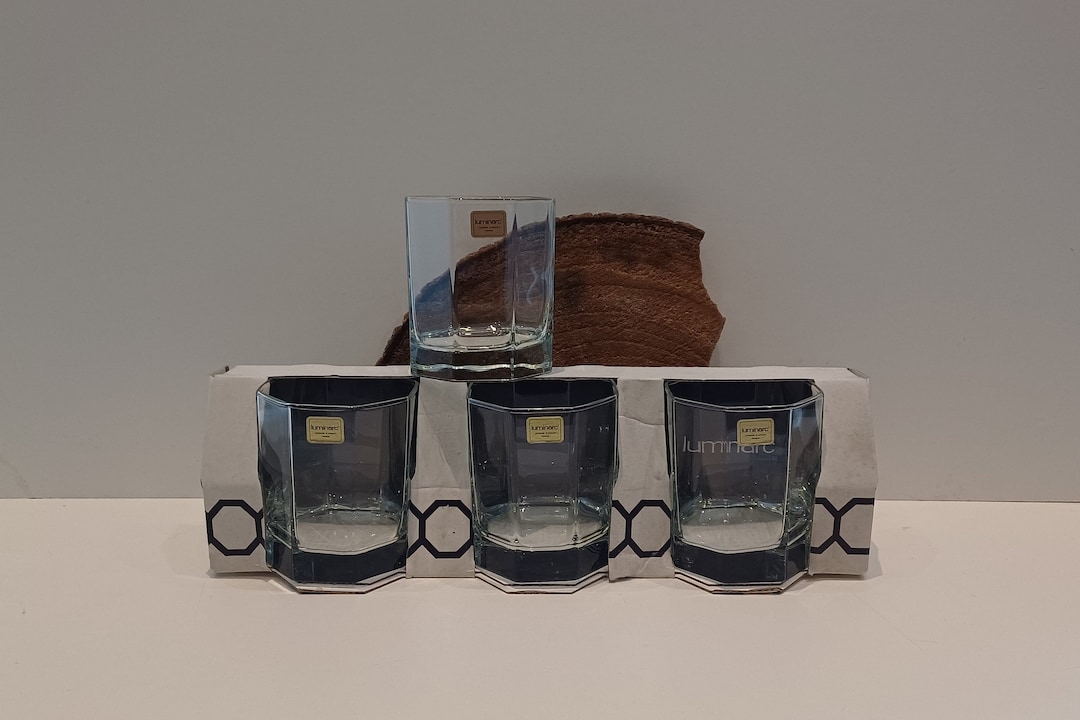 Luminarc - France, Set of Three New Luminarc - Octime Whisky-, Water ...