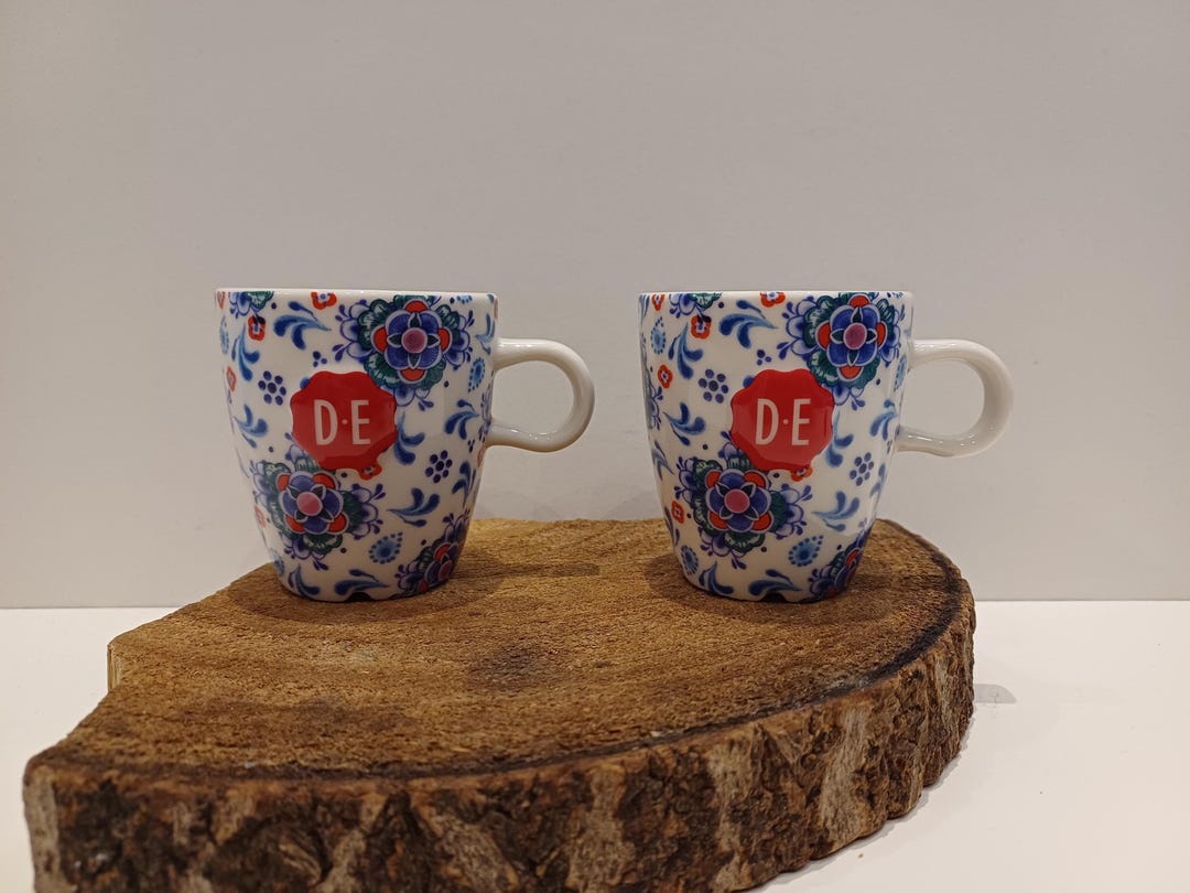 Douwe Egberts - Holland, Set of Two Small Coffee Mugs From the Dutch ...