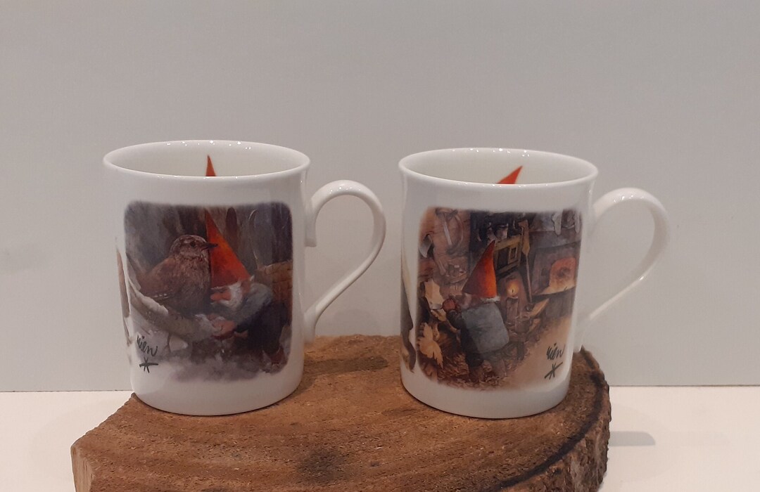 David De Kabouter, Beautiful Porcelain Mugs Made for Douwe Egberts ...