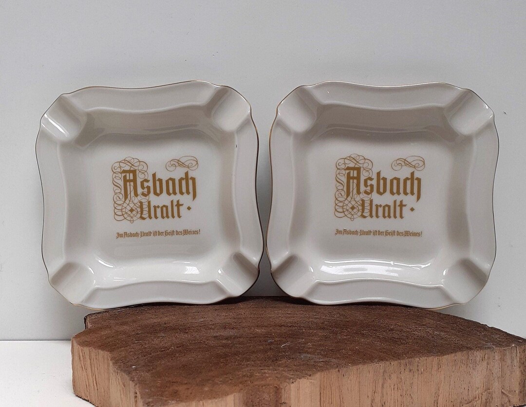 Porcelain Ashtray From Asbach Uralt (germany), Producer: Heinrich ...