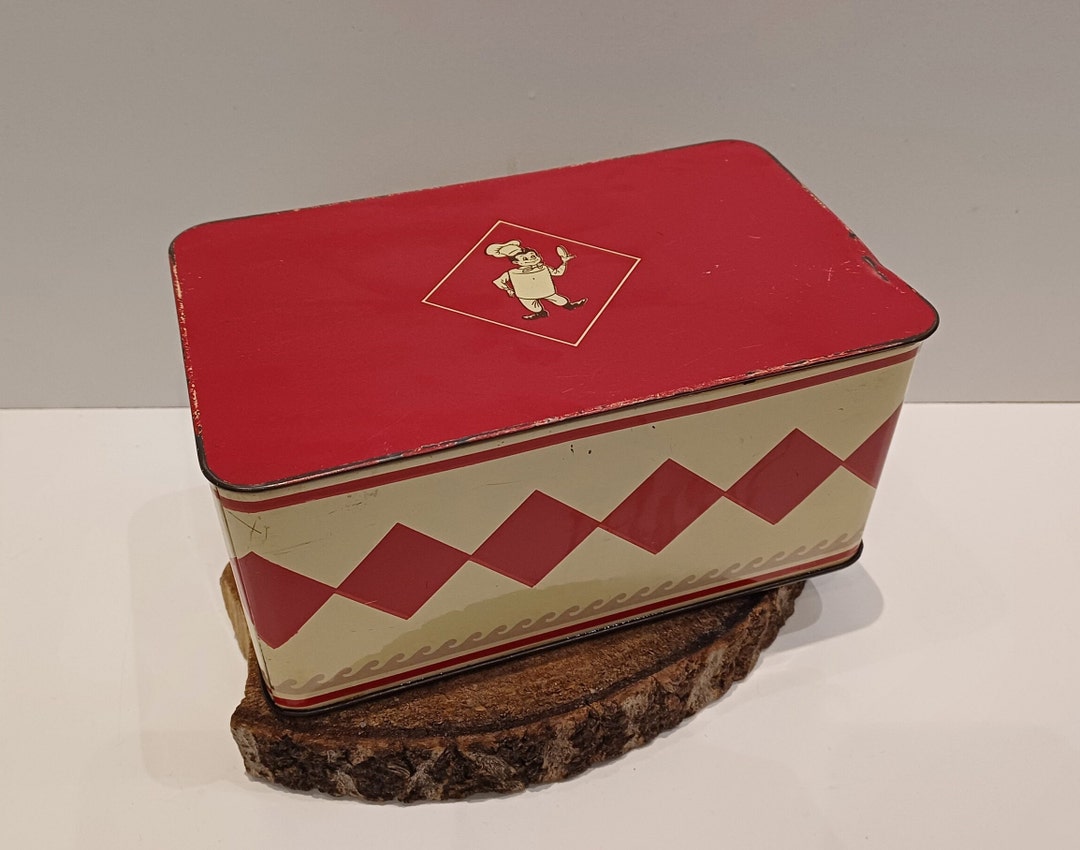 Bolletje, Vintage Used Biscuit Tin, Dutch Rusk Factory 'bolletje', Logo ...