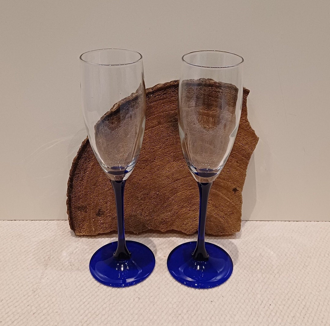 Luminarc - France, Series 'neptune', Set of Two Champagne Glasses ...