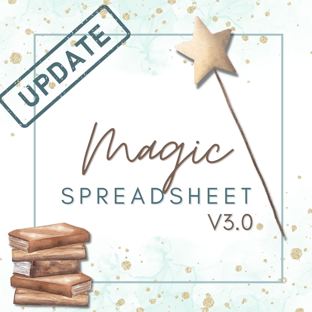 UPDATED Magic Spreadsheet V3.0 - Etsy