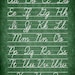 Cursive Alphabet Poster - Etsy