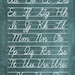 Cursive Alphabet Poster - Etsy