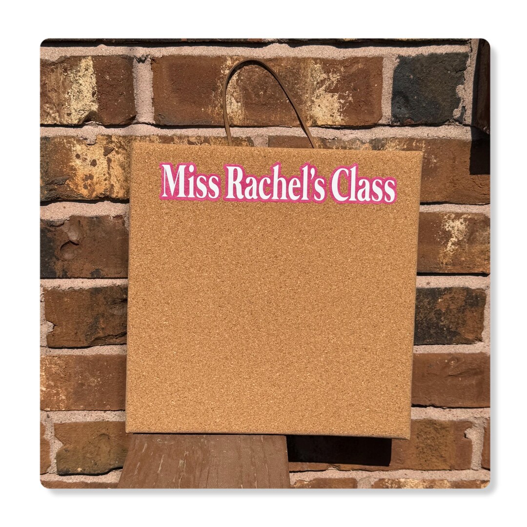 Personalized Bulletin Board - Personalized Corkboard - Teacher ...