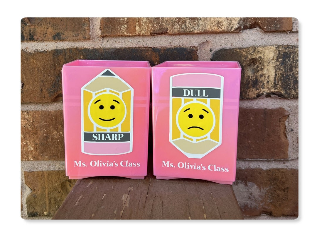 Teacher's Sharp & Dull Pencil Holder Pencil Holders Sharp and Dull ...