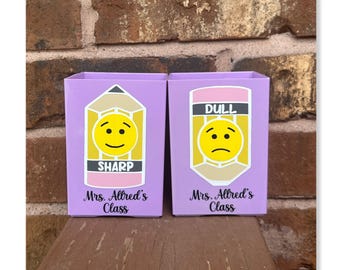 Sharp Dull Pencil Holders Teacher Appreciation Gift Classroom Supplies ...