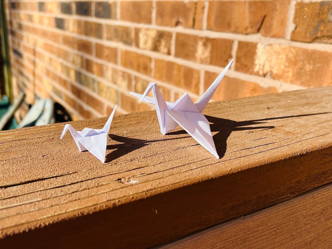 White Origami Paper Cranes Wedding Paper Cranes White Paper Cranes ...